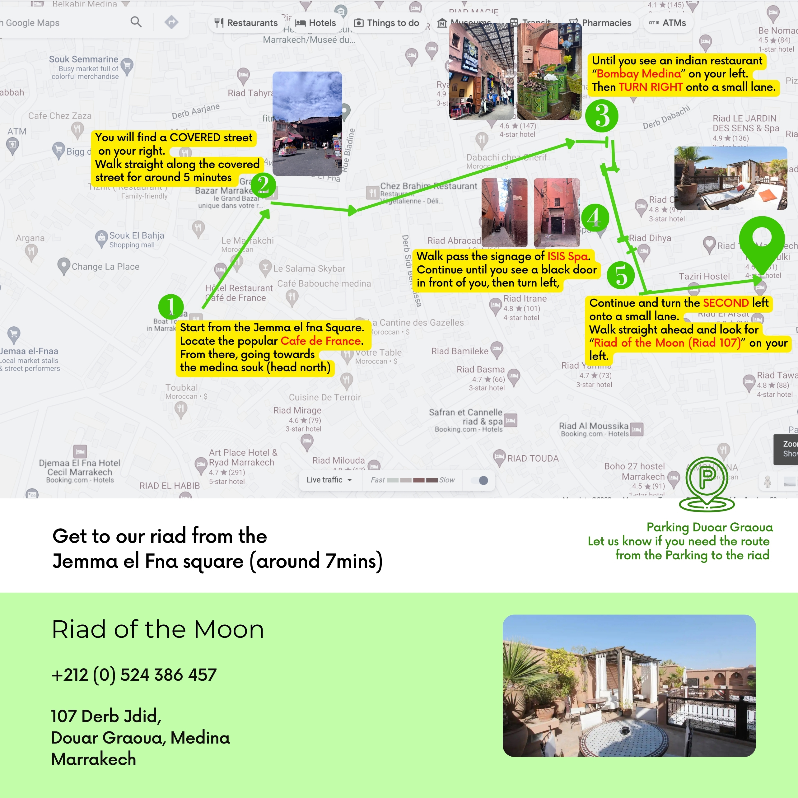 How to arrive to the Riad? – Riad of the Moon